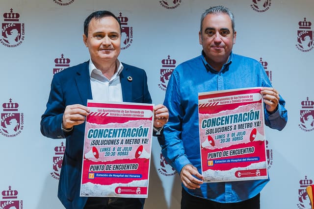 Coslada y San Fernando exigen soluciones para el Metro